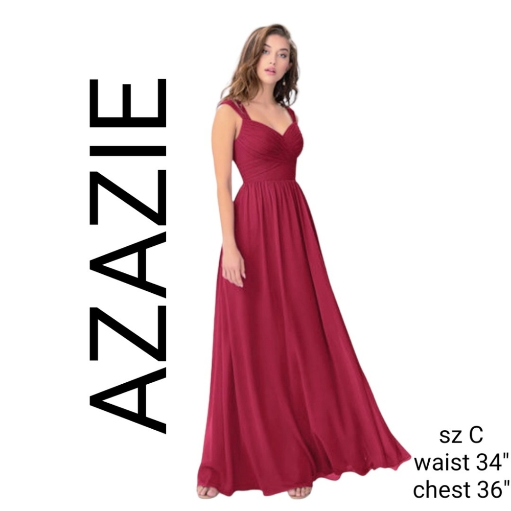 Azazie Violet Red Special Occasion Prom Formal Long M… - Gem